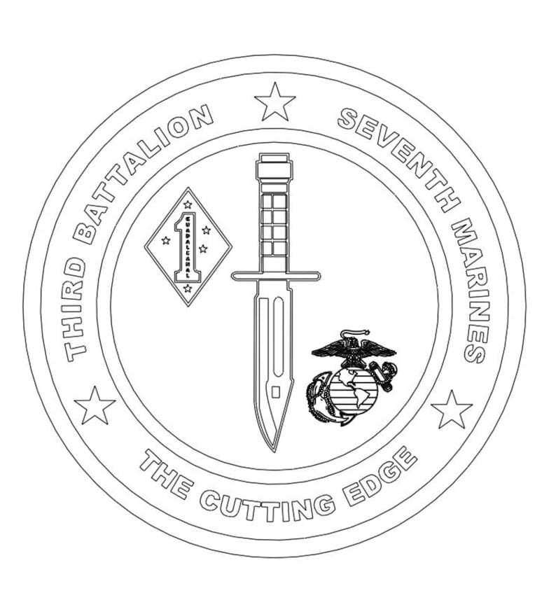 3rd Battalion 7th Marines SVG File - Etsy