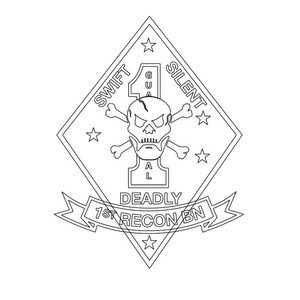 1st Recon Battalion SVG File - Etsy