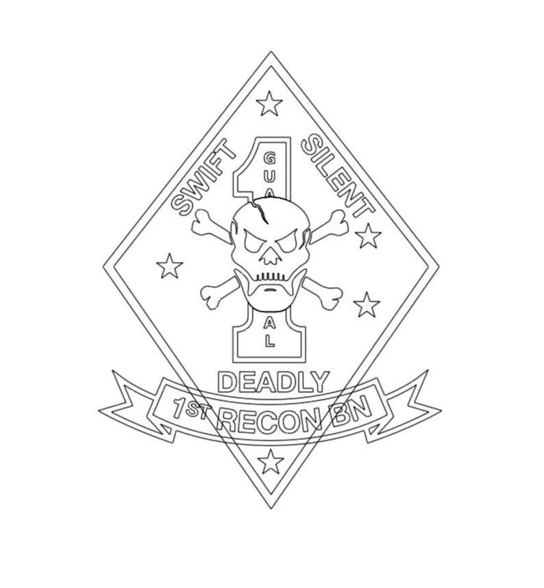 1st Recon Battalion SVG File - Etsy