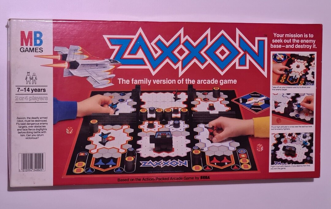 Zaxxon by MB Games Sega Arcade Based Game Board Game 1982 Free - Etsy