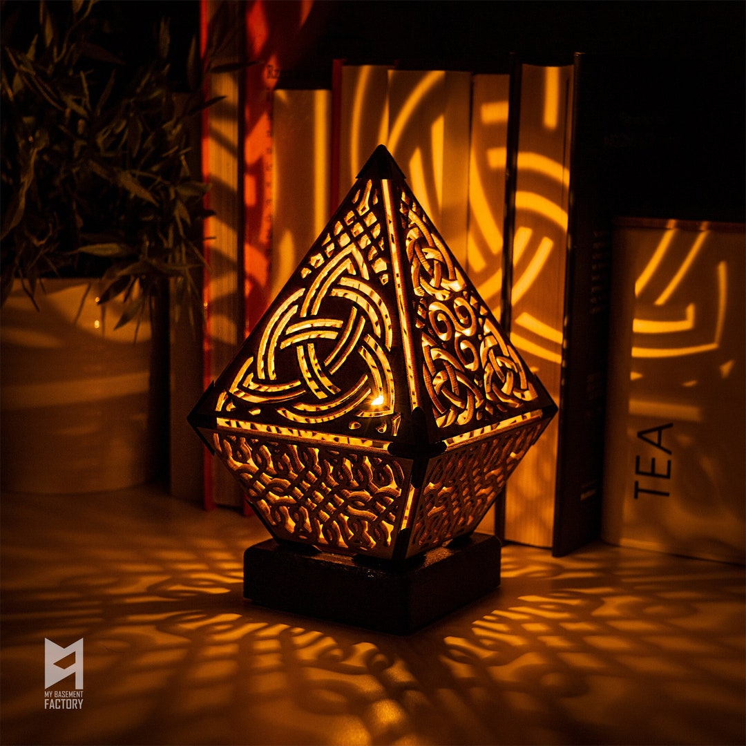 Celtic Shadow Lamp Medieval Viking, Norse and Pegan Night Light - Etsy ...