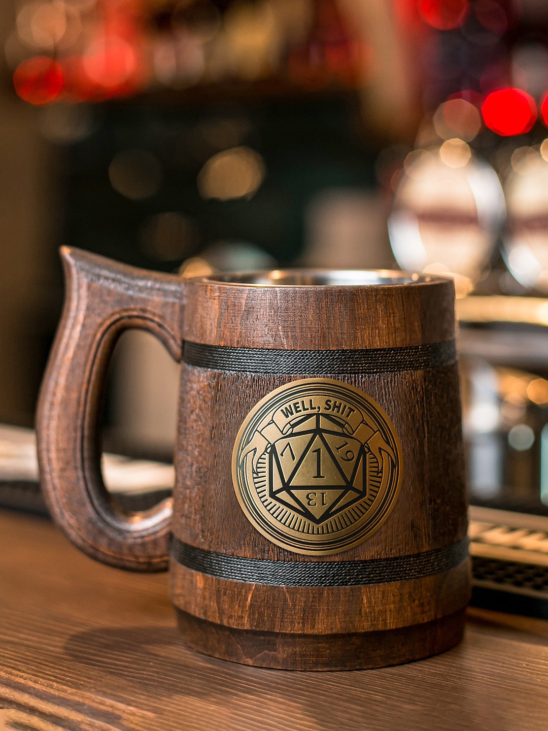 WELL SHIT Dungeon Master Mug, Dungeons and Dragons, D&D Wooden Mug ...