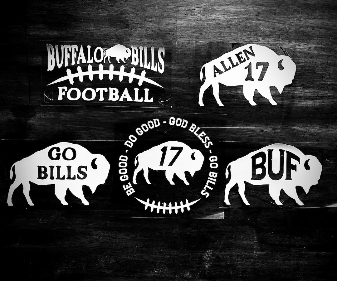 Buffalo Decals Pack- White Decal, Buffalo Bills Bumper Stickers - Etsy
