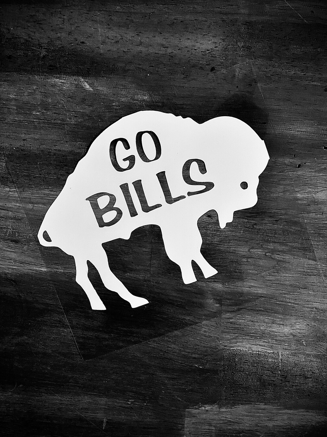 Go Bills Decal White Decal - Etsy