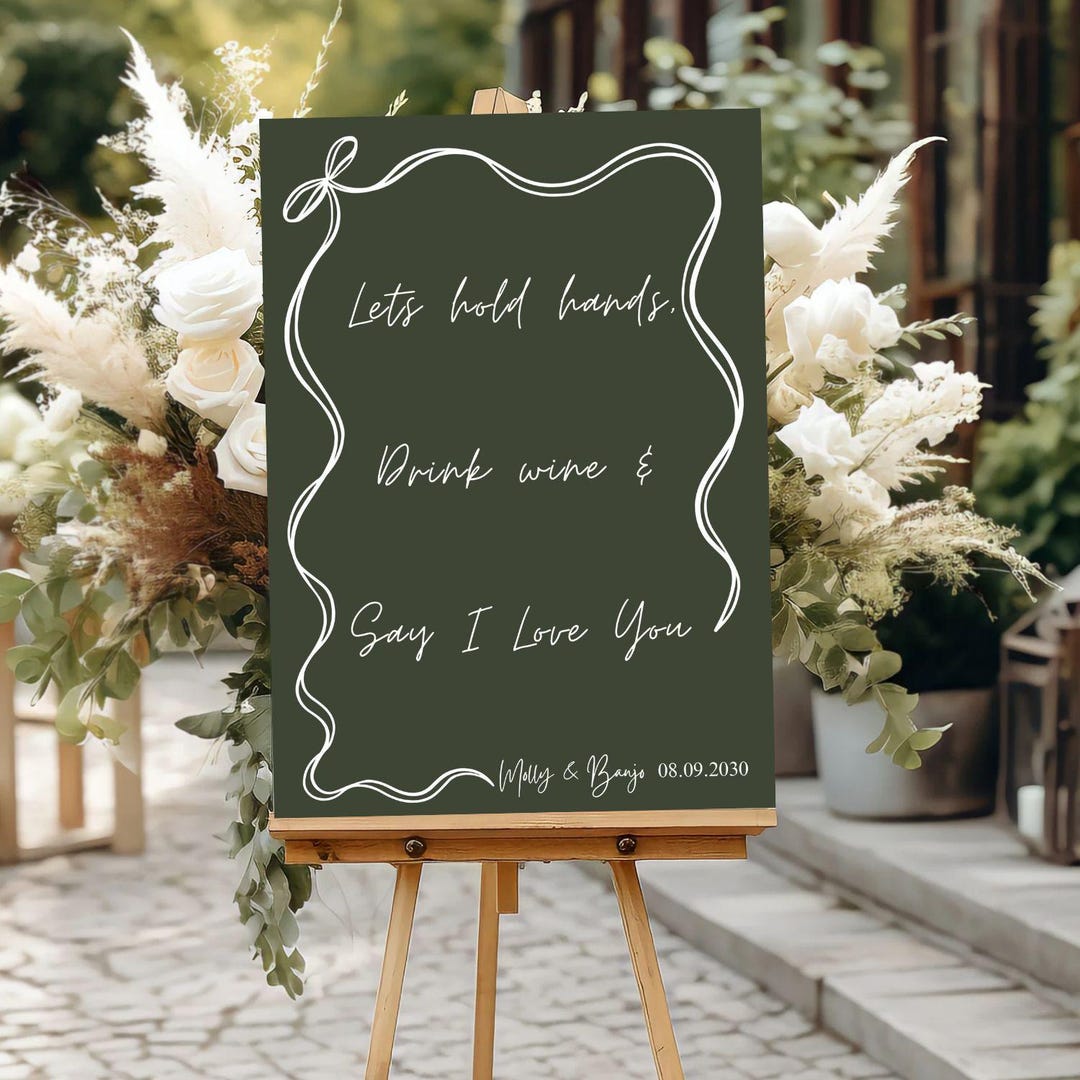 Editable Wedding Welcome Sign | Canva Template (digital Download) - Etsy