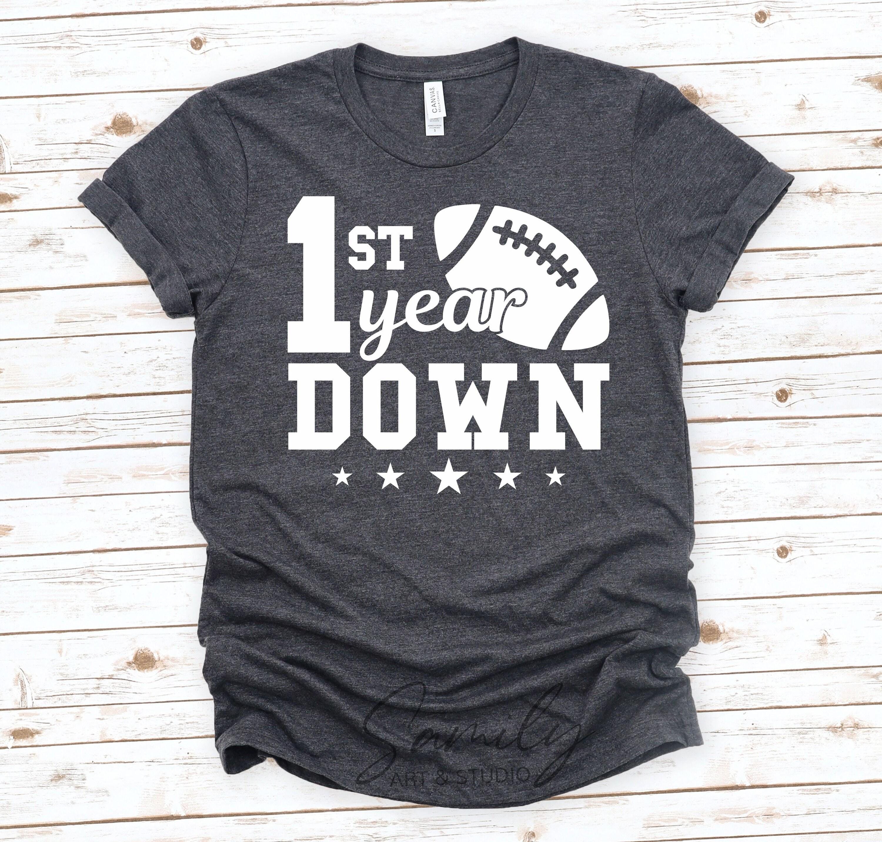 1st Year Down Birthday Svg, Football 1st Birthday Outfit Cut File ...
