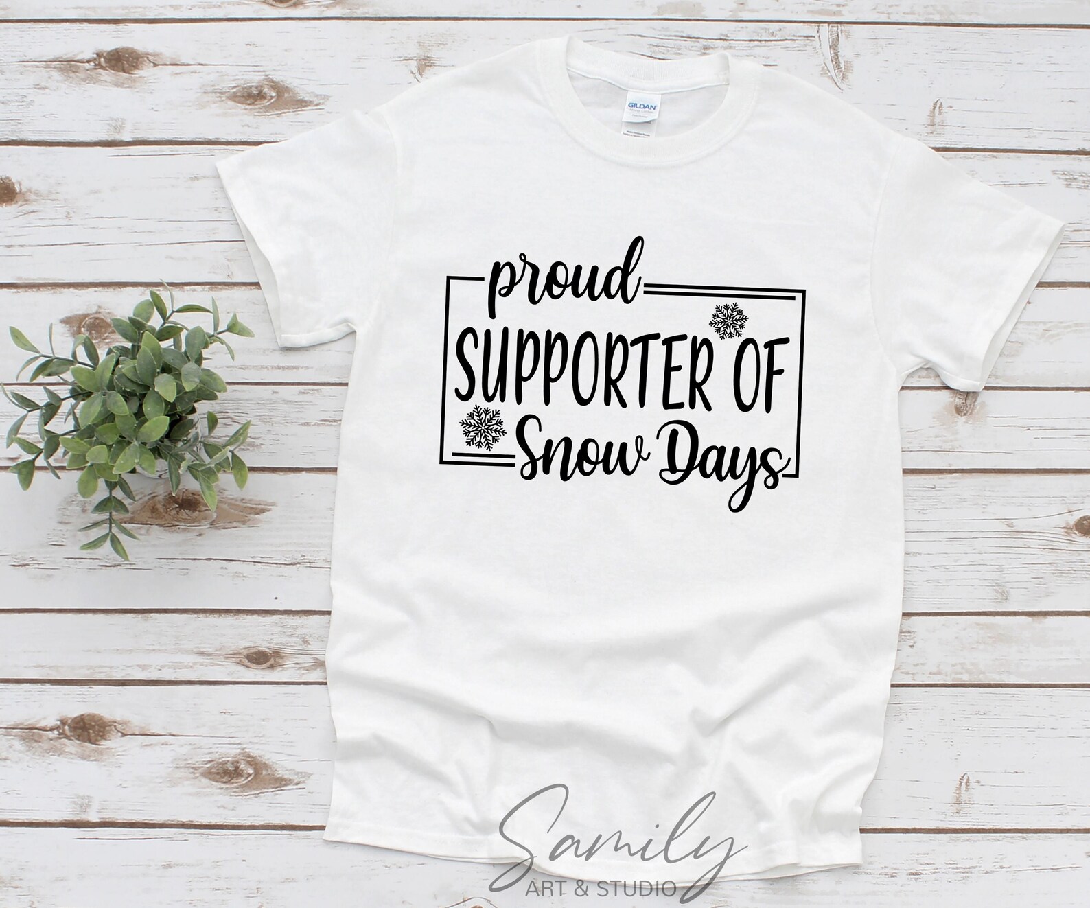 Proud Supporter of Snow Days SVG PNG File, Snowflake Svg, Instant ...