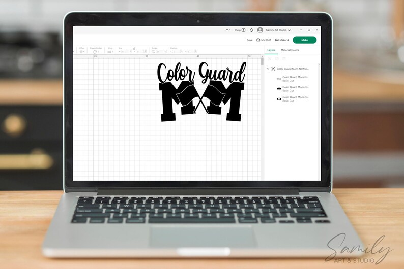Color Guard Family Bundle SVG-PNG | Color Guard Mom Svg, Color Guard ...