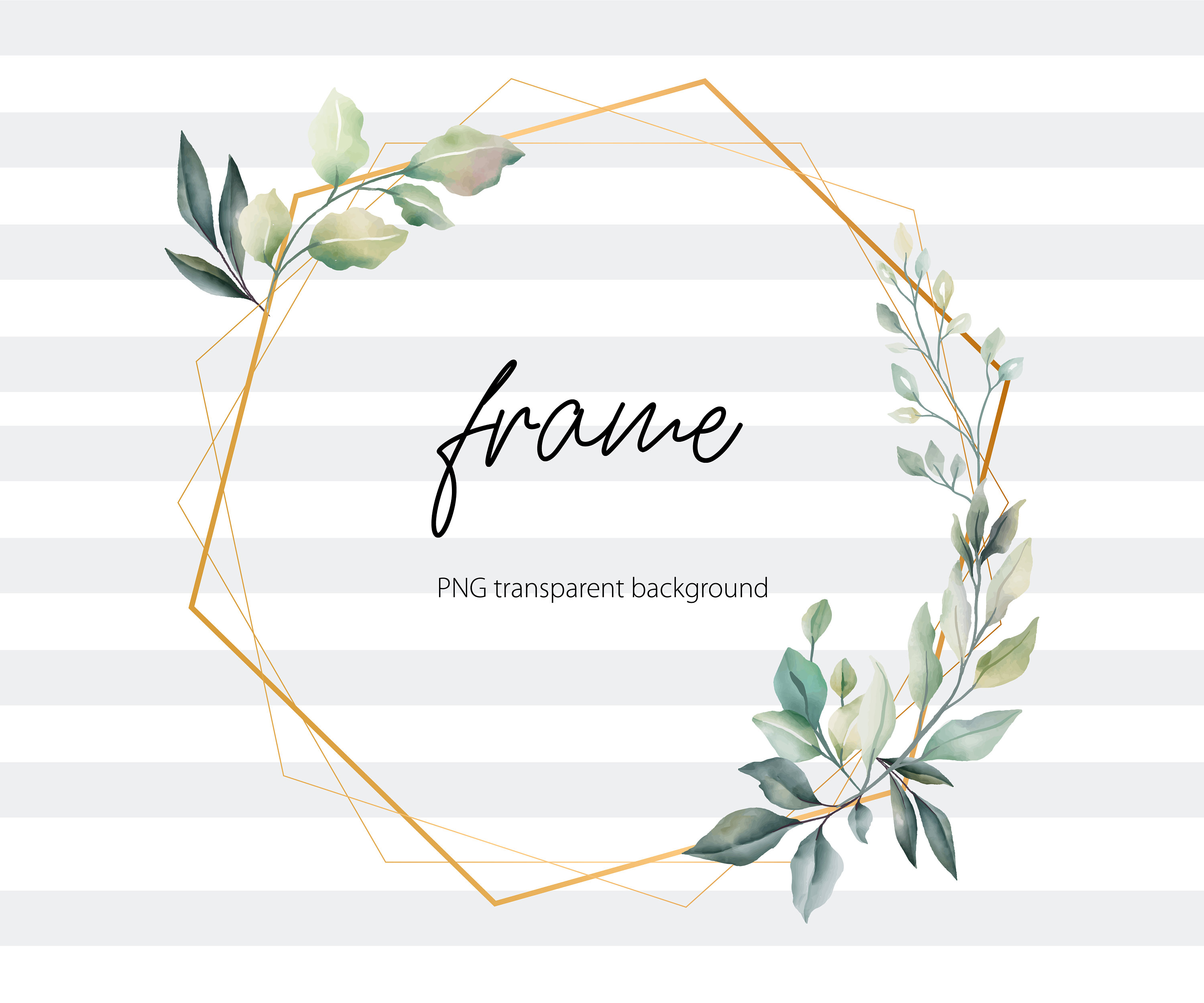 White And Gold Frame