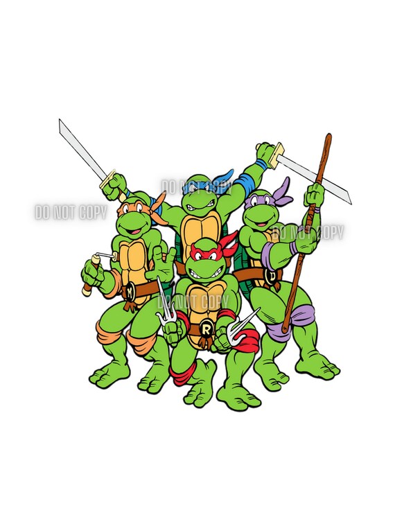 Ninja Turtles Sublimation Png Download | Etsy UK