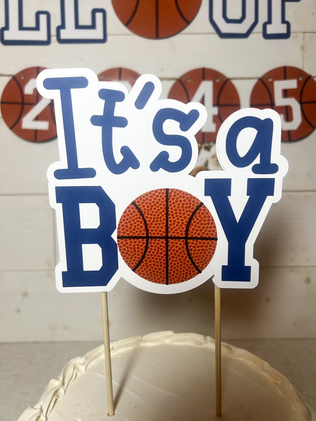 Basketball Theme Cake Topper Basketball First Birthday, Boy First ...