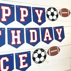 Personalized Sports Birthday Banner Sports Banner Sports Birthday Party ...