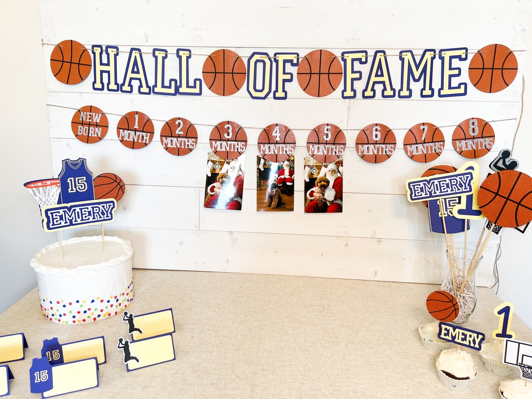 Basketball Food Tents Custom Basketball Birthday Cake Smash - Etsy