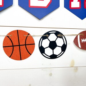 Sports Birthday Banner Garland Decorations All Star Sports Banner ...