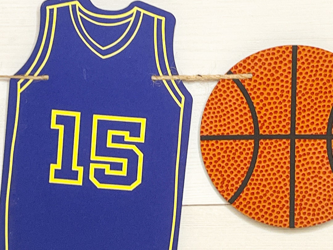 Personalized Basketball Birthday Garland: Sports Theme Party Decor - Etsy