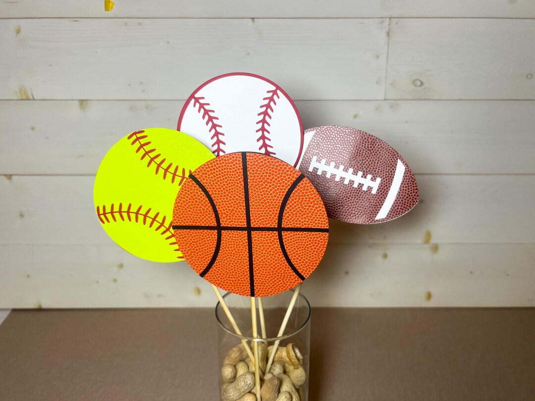 All Star Sports Centerpieces: Birthday Party Decorations - Etsy