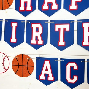 Personalized Sports Birthday Banner Sports Banner Sports Birthday Party ...