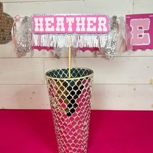 Pink Disco Cowgirl Centerpiece Western-themed Party Decor for Birthday ...
