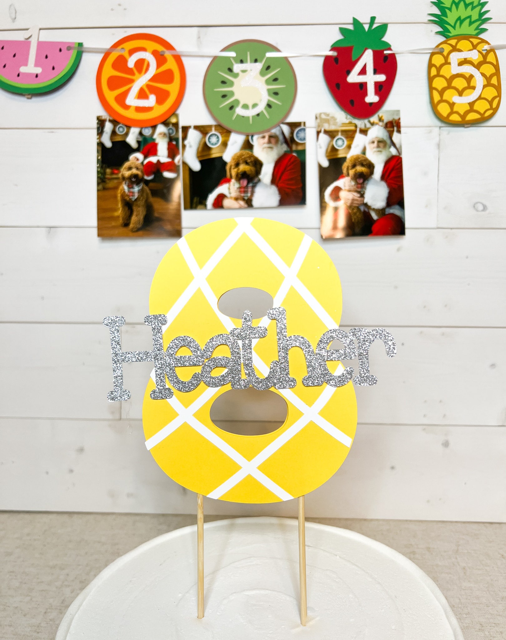 Twotti Frutti Cake Topper: Number Birthday Party Decoration - Etsy