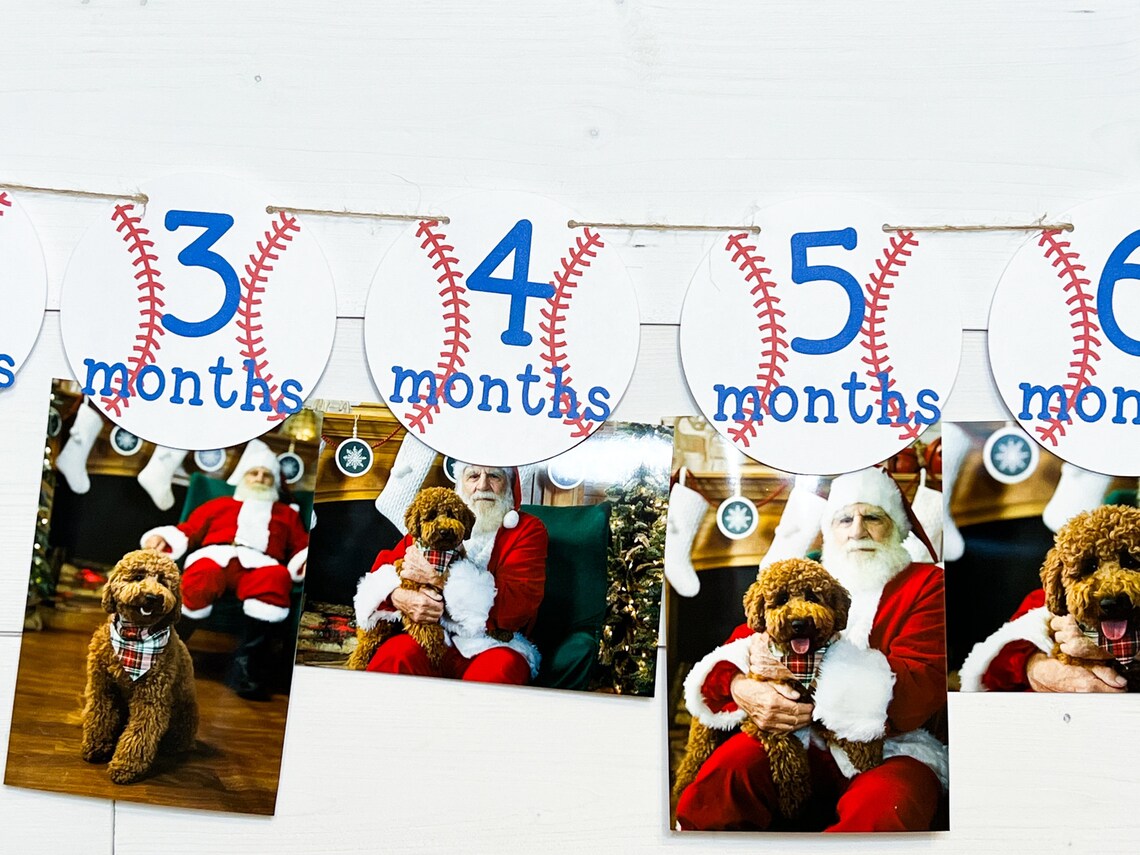 Newborn Photo Banner One Year Birthday Baseball Banner Cake - Etsy
