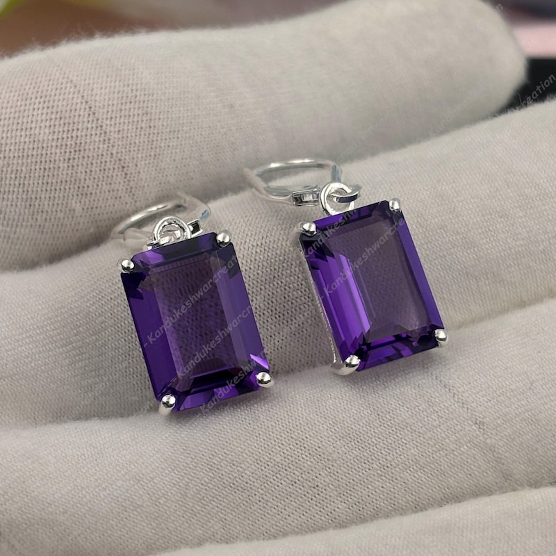 Amethyst Earrings - Etsy