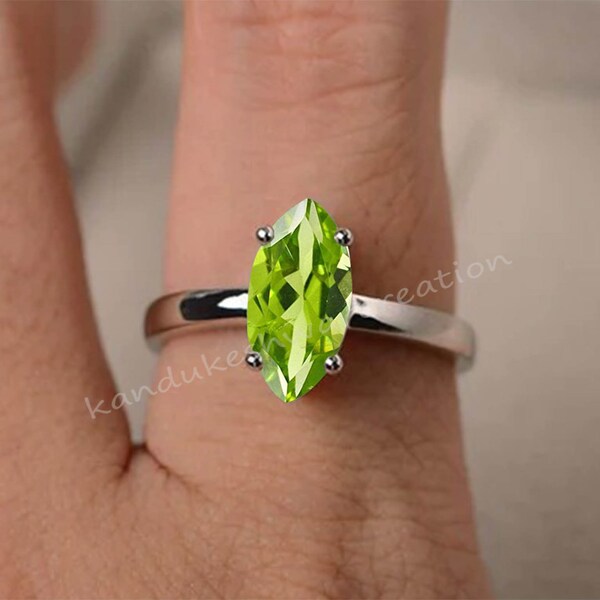 Peridot Ring - Etsy