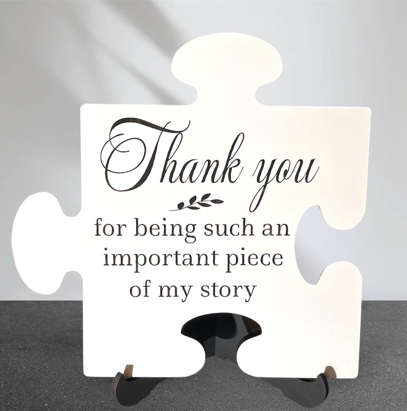 Thank You Puzzle Piece- Thank You Gift- Say Thanks in a Unique Way - Etsy
