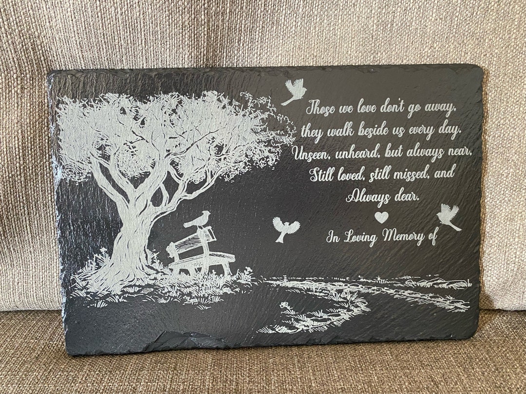 Memorial Slate Stone Personalized, "memorial Garden Stone" - Etsy