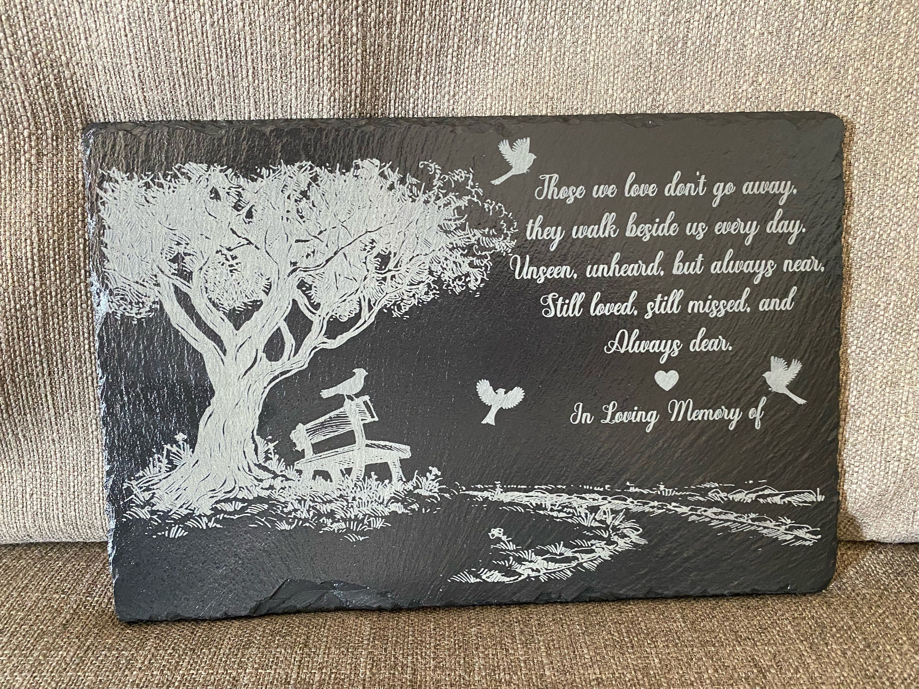 Memorial Slate Stone Personalized, "memorial Garden Stone" - Etsy