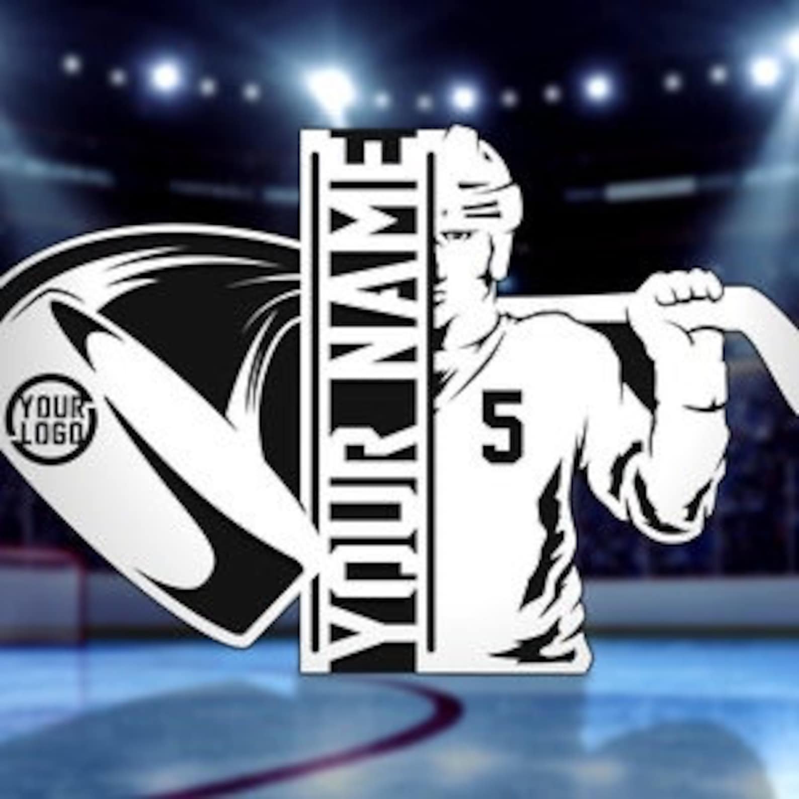 Personalized Custom Hockey Sign, Hockey Plaque With Player Name and ...