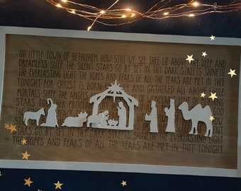 Oh Little Town of Bethlehem Sign - Etsy