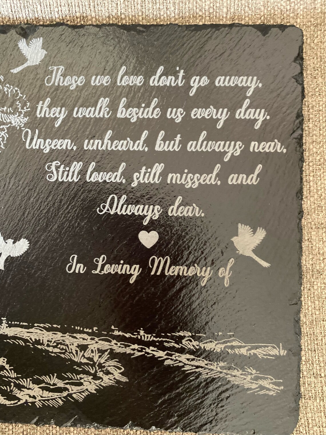 Memorial Slate Stone Personalized, "memorial Garden Stone" - Etsy