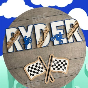 Personalized Dirt Bike Sign - Etsy