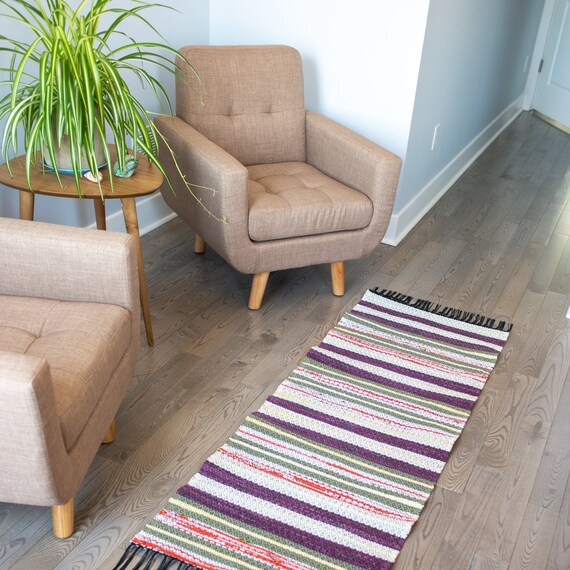 Swedish Rag Rug fall Colors - Etsy