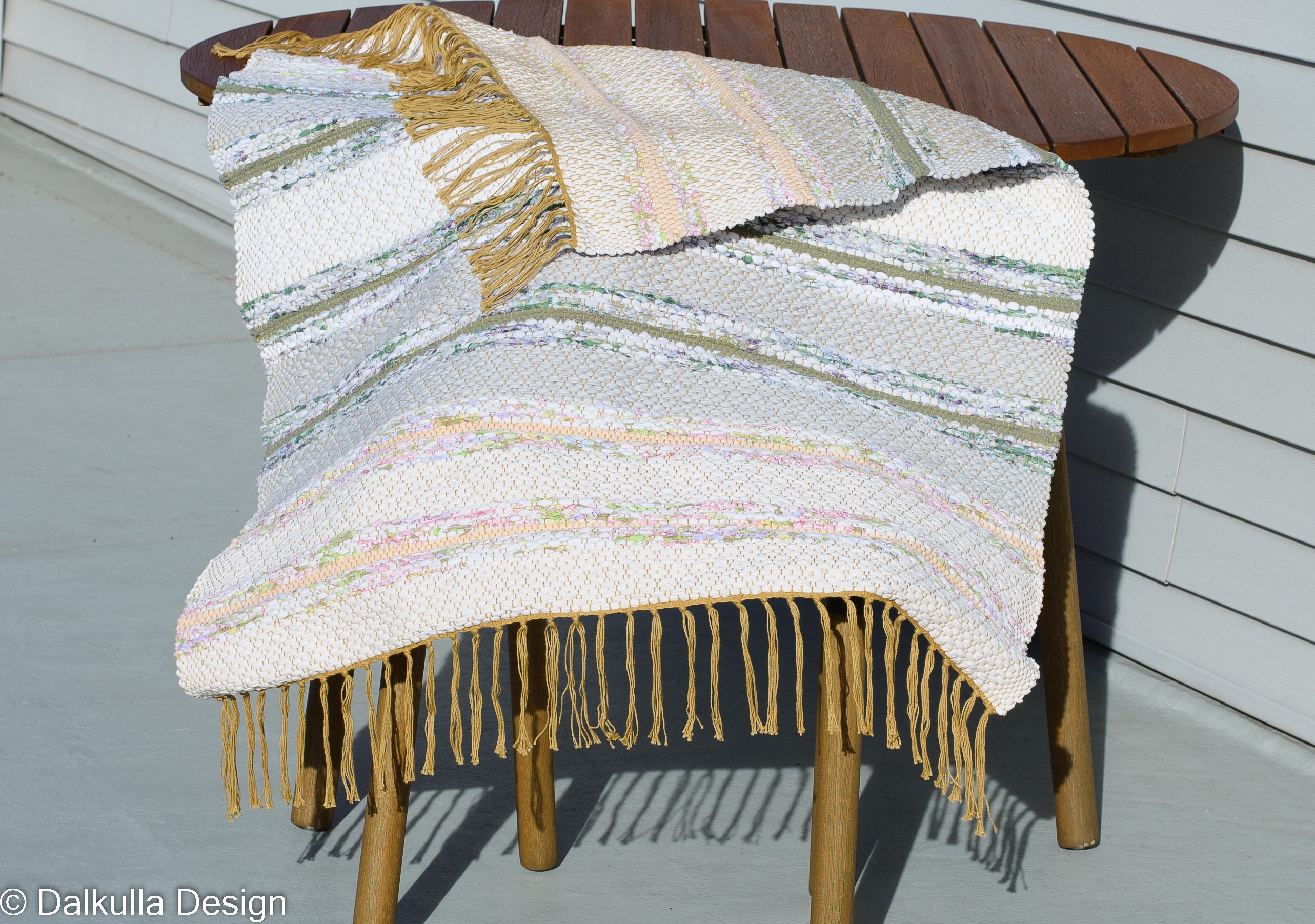 Swedish Rag Rug spring Flowers - Etsy