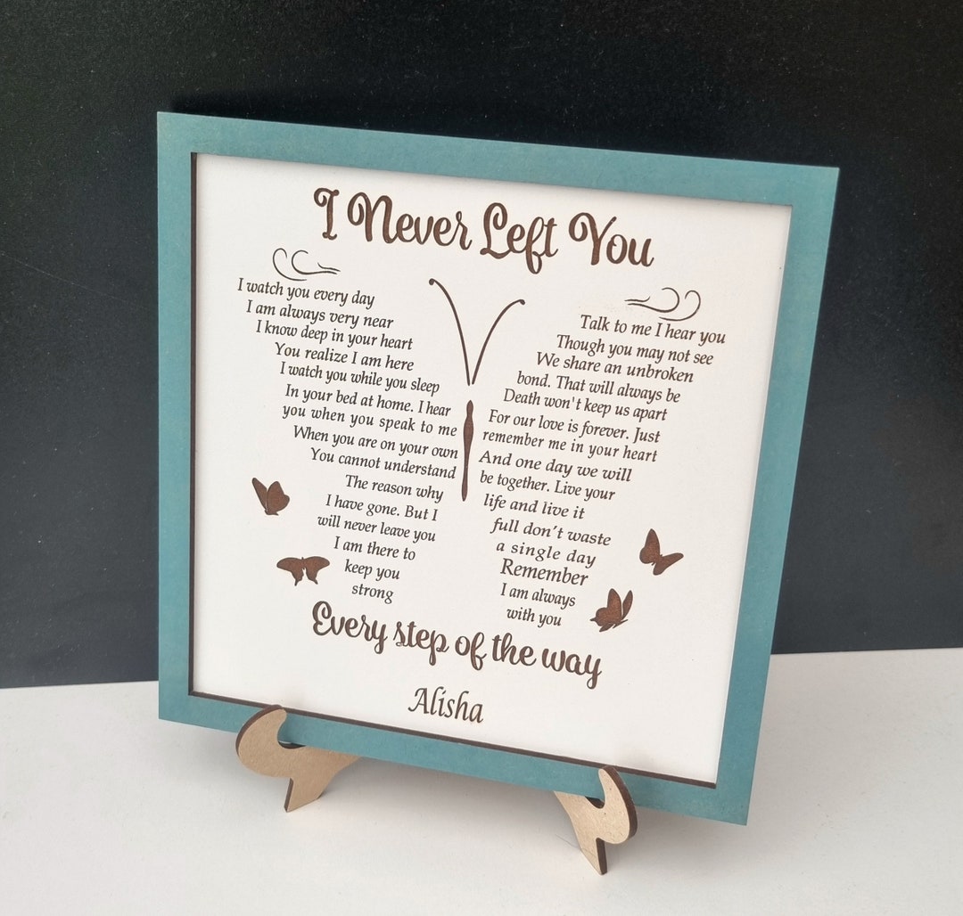 Butterfly in Memory Plaque Personalised Remembrance Memorial - Etsy