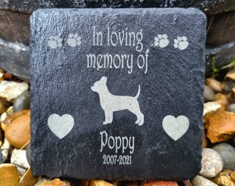 Personalised Engraved Slate Pet Memorial Grave Marker Plaque - Etsy UK