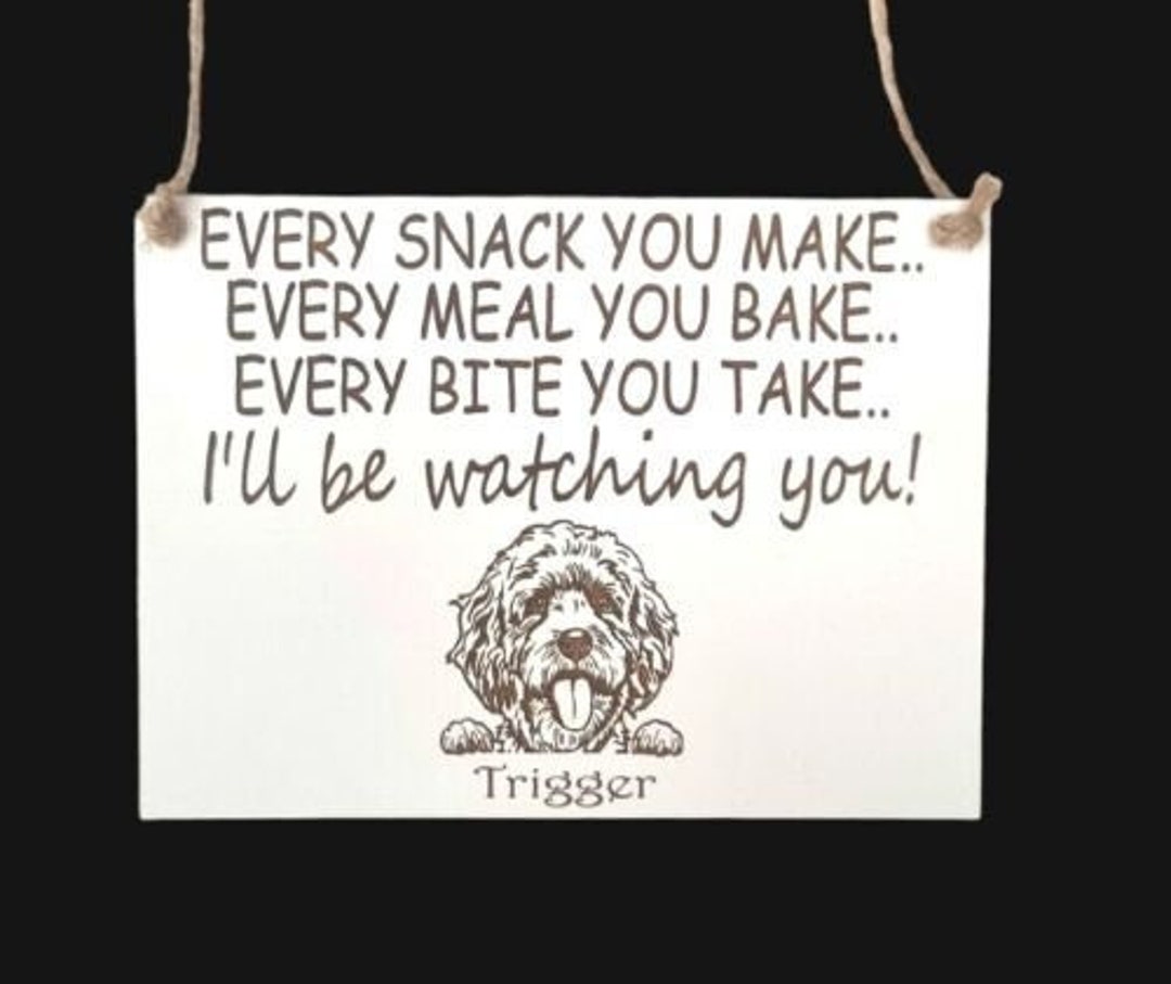 COCKAPOO SIGN Personalised Wall Dog Mum Pet Birthday Gift Funny Dad ...