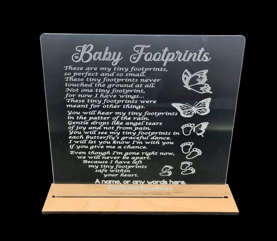 Personalised Stillborn Baby Plaque Miscarriage Memorial Plaque Baby ...