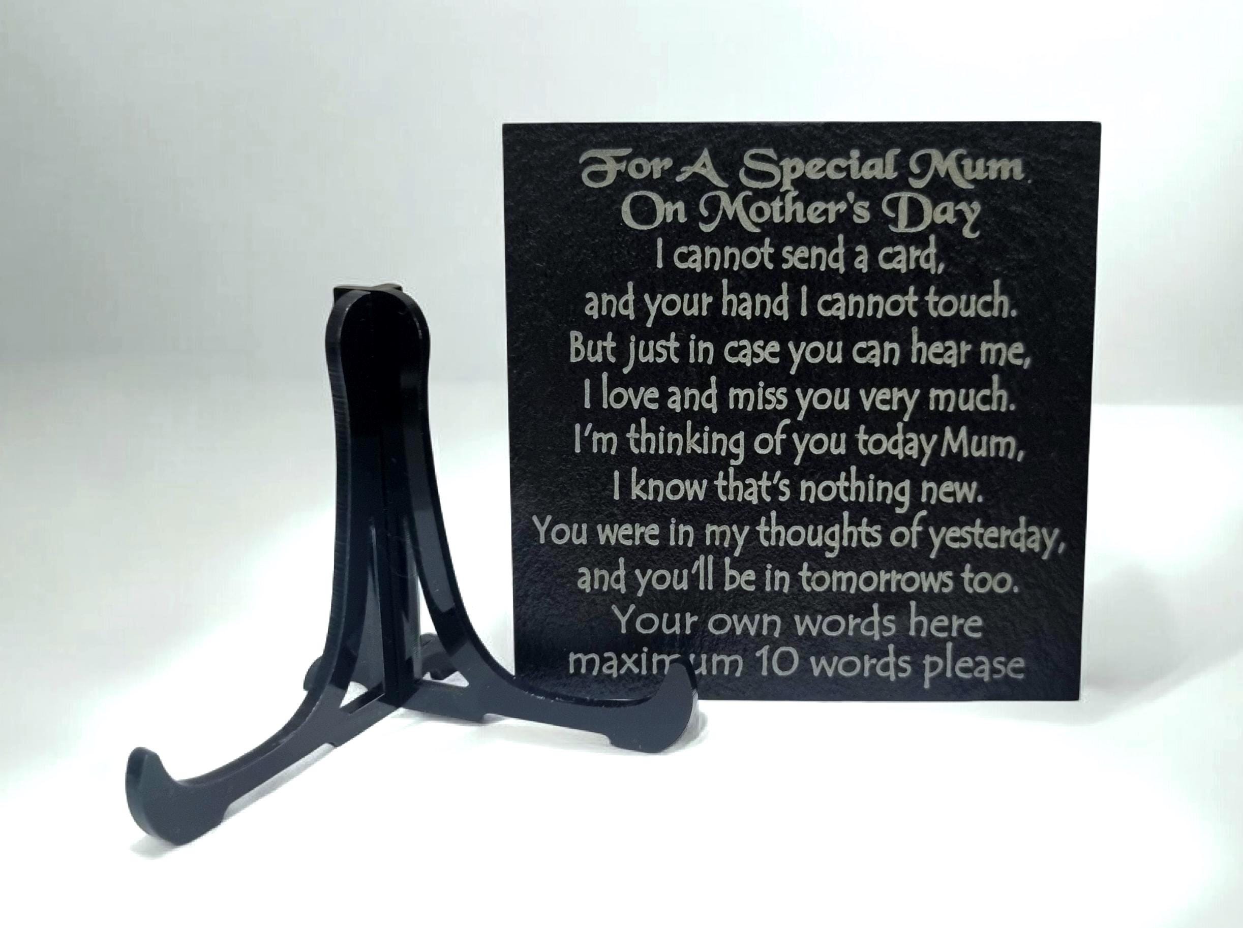 Special Mum Personalised Mother's Day Memorial Plaque Slate Nan Grave ...