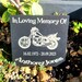 Personalised Biker Memorial Plaque Motorbike Slate Motorcycle Grave ...
