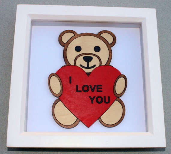 Teddy Bear Drop Box Frame / Shadow Box - Etsy Finland