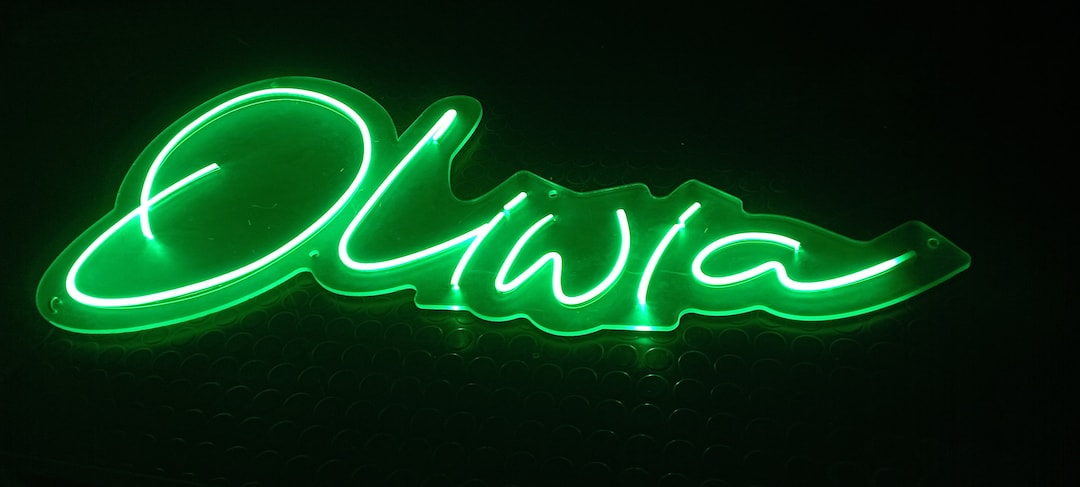 Ecriture néon LED, nom ou logo personnalisé - Etsy France