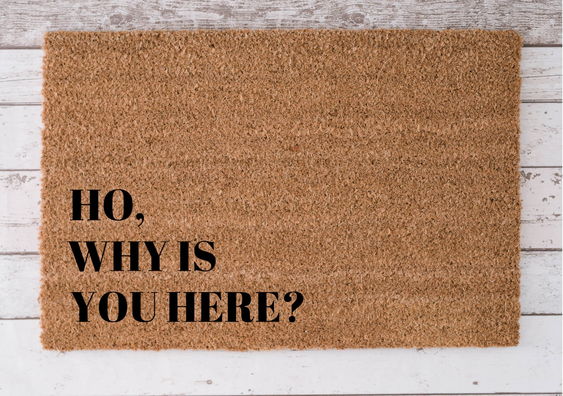 Ho Why is You Here Doormat, Outside Rug, Housewarming Gift, Birthday Present, Cute Funny Doormat ...