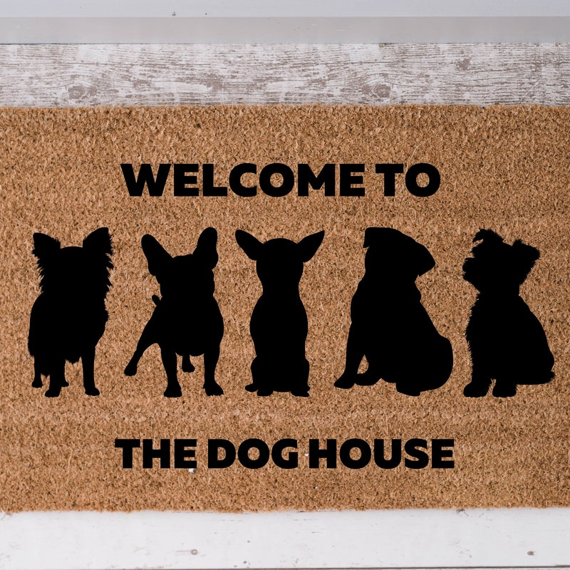 Pug Welcome Mat - Etsy