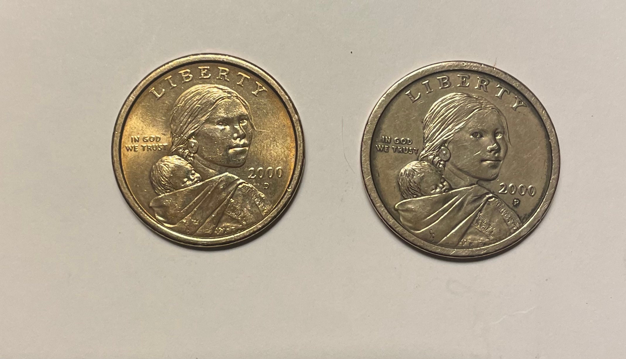 2000 Sacagawea One Dollar Coins X2 - Etsy