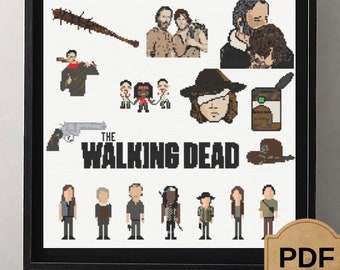 The Walking Dead Cross Stitch Pattern - Etsy