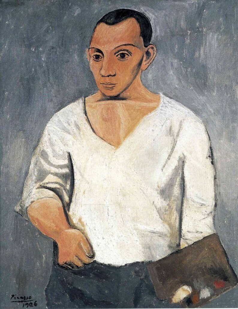 Pablo Picasso Self-portrait Cross Stitch Pattern, Instant Download ...