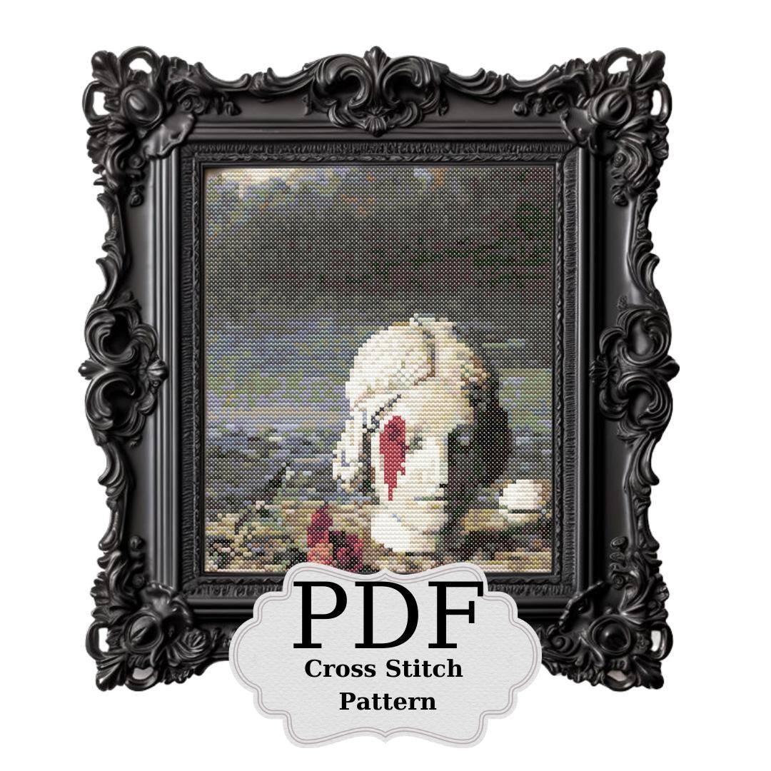 Rene Magritte 'memory' Cross Stitch Pattern: Famous Painting (PDF ...