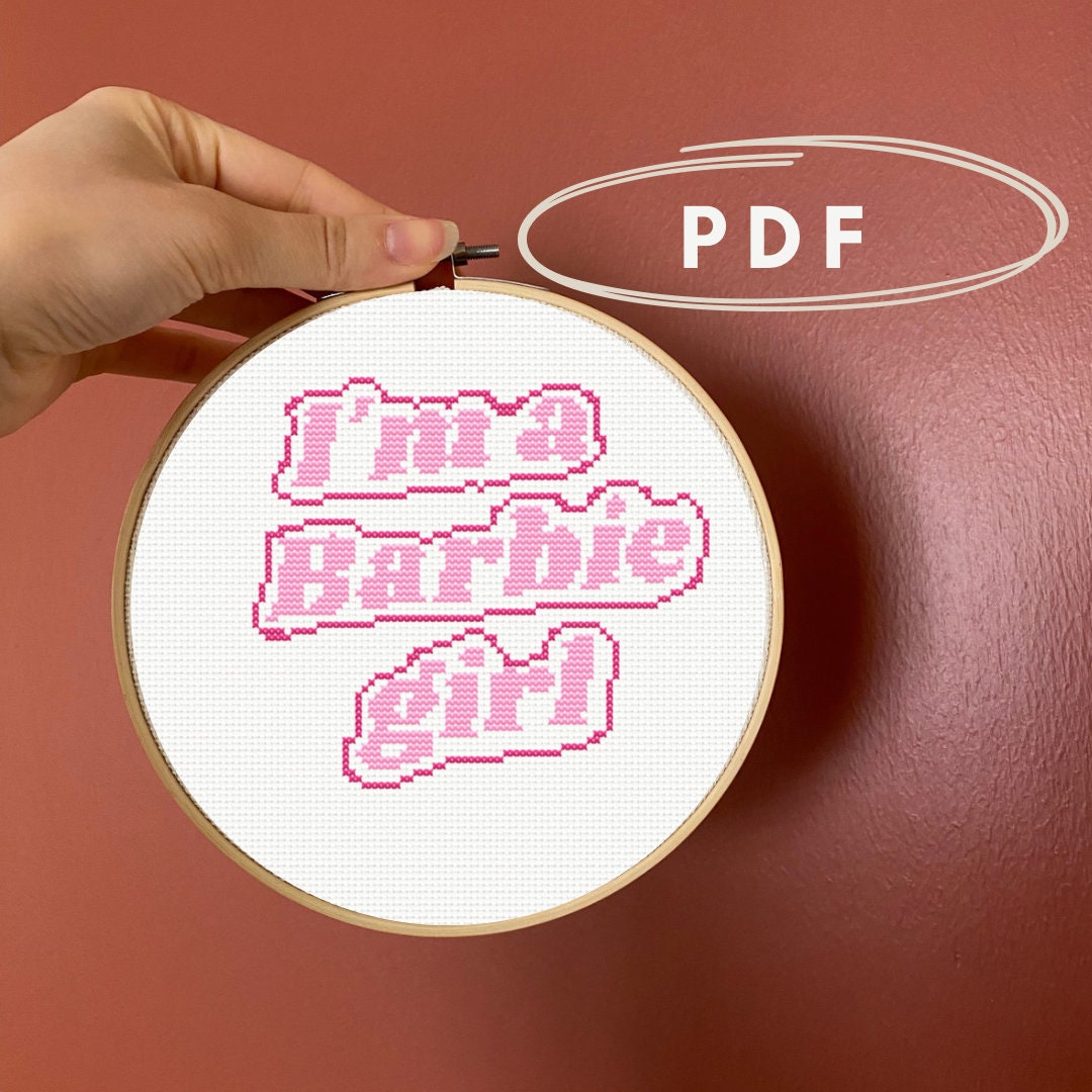 Barbie Cross Stitch Pattern Barbie Movie Inspired Pattern - Etsy